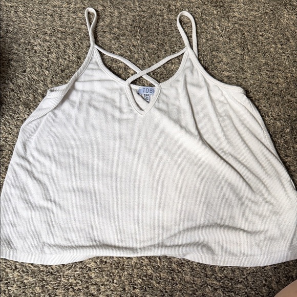 Tobi | Tops | Tobi White Crisscross Camisole Top | Poshmark